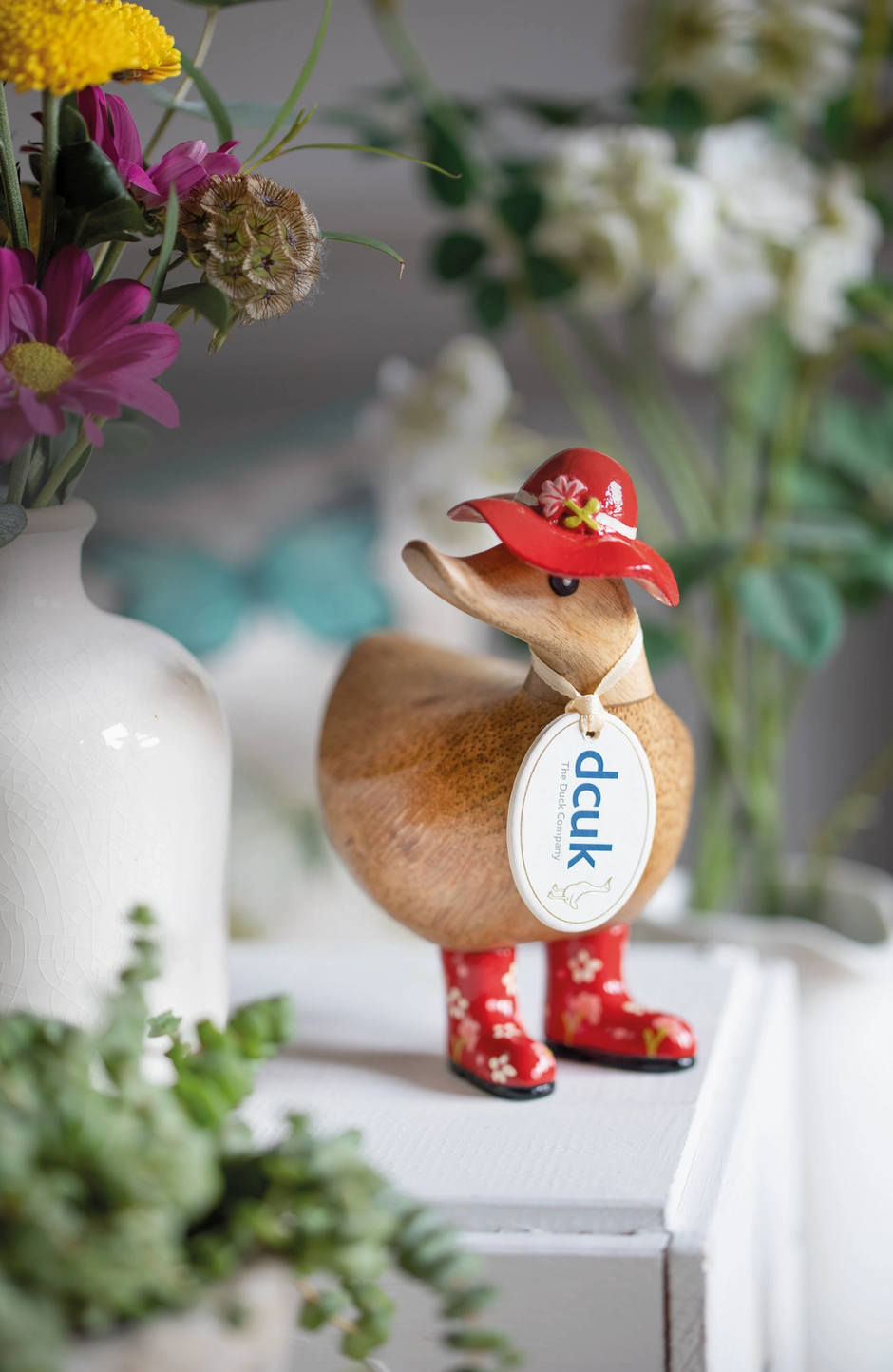 DCUK Wooden Ducks With Names and Wellies For Sale – Ducks-n-Stuff